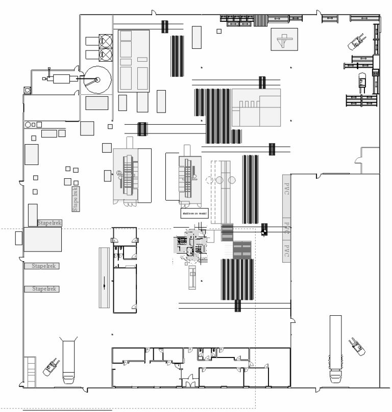 Grondplan met machines - WERCO